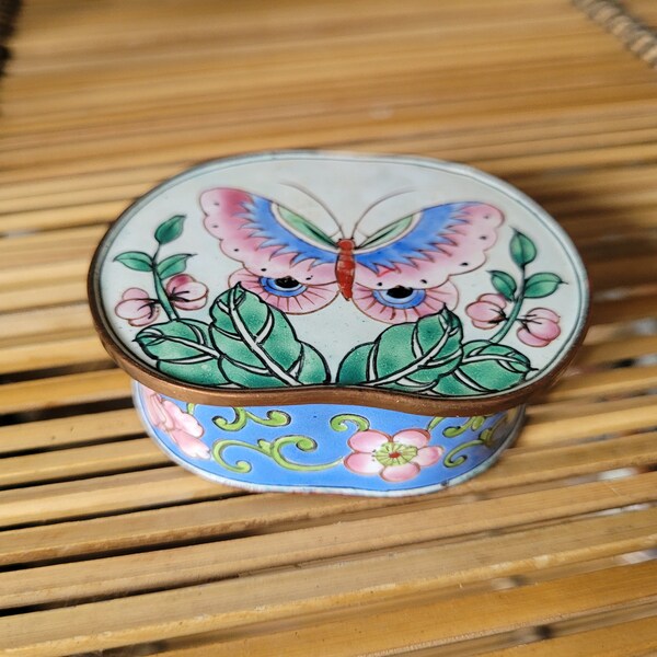 Chinese Enamel Box - Etsy