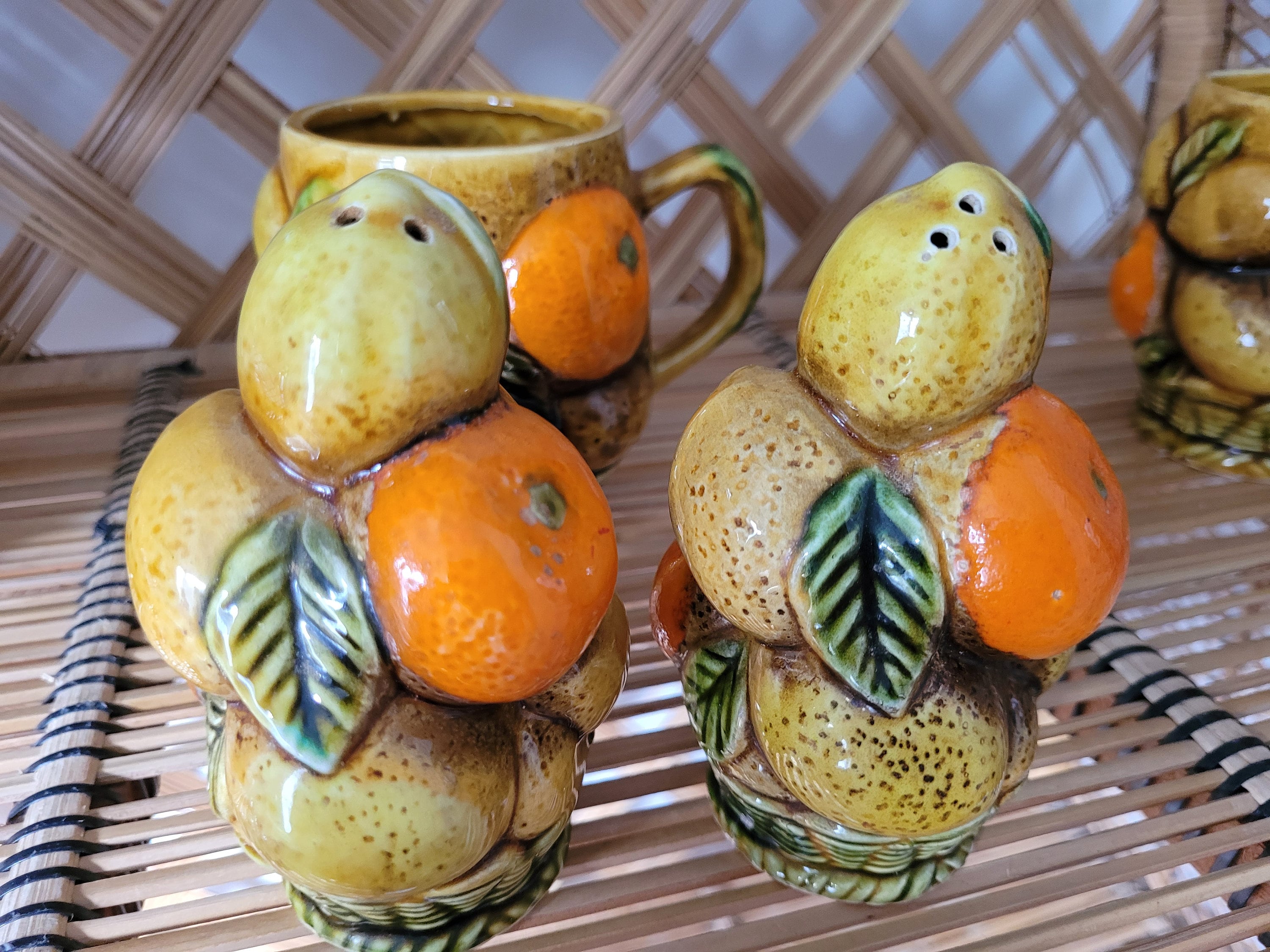 Vintage Inarco Fruit Tea Set - Etsy