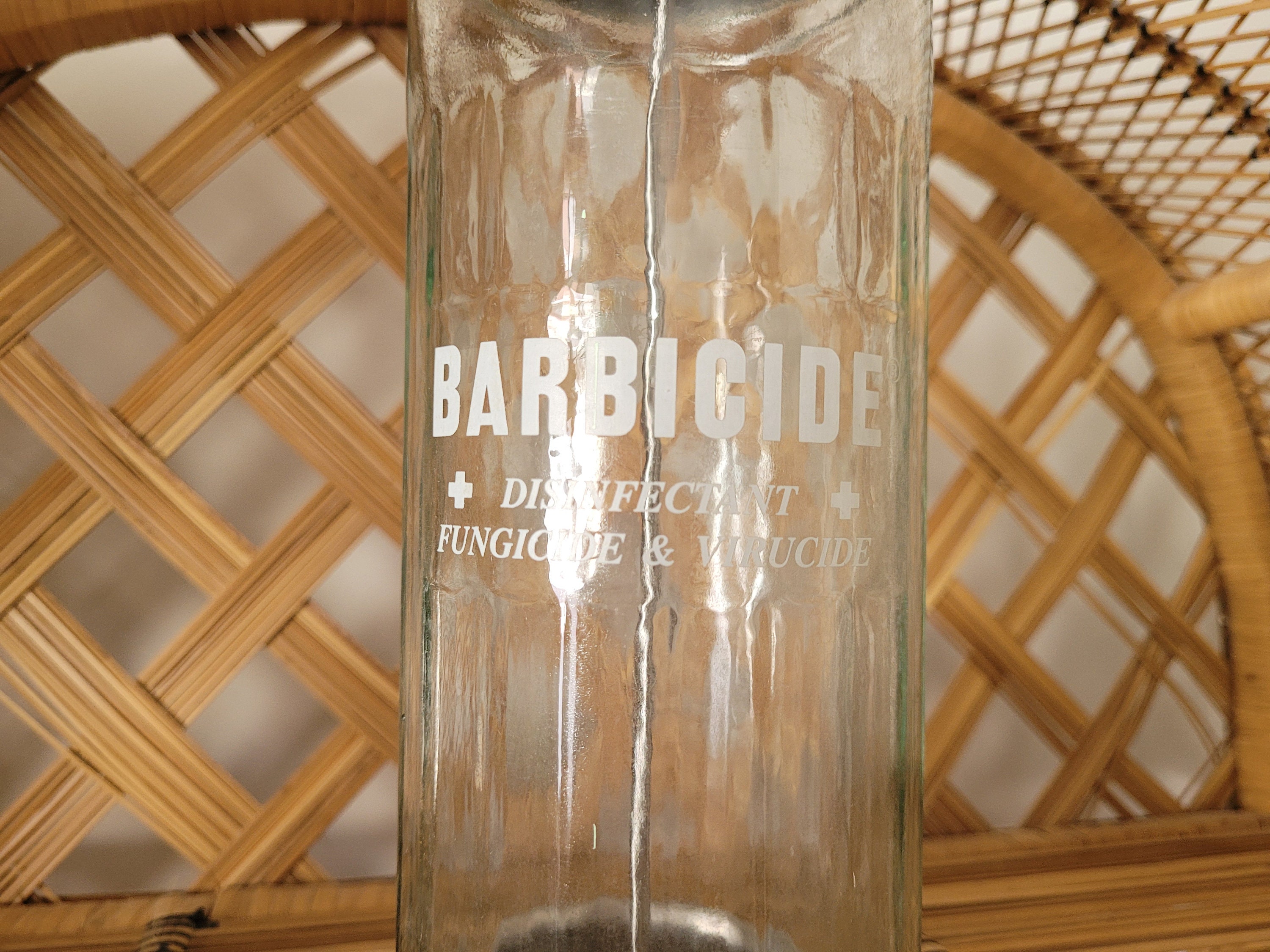 Vintage 1970s/1980s Barbasol Barbicide Jar - Etsy
