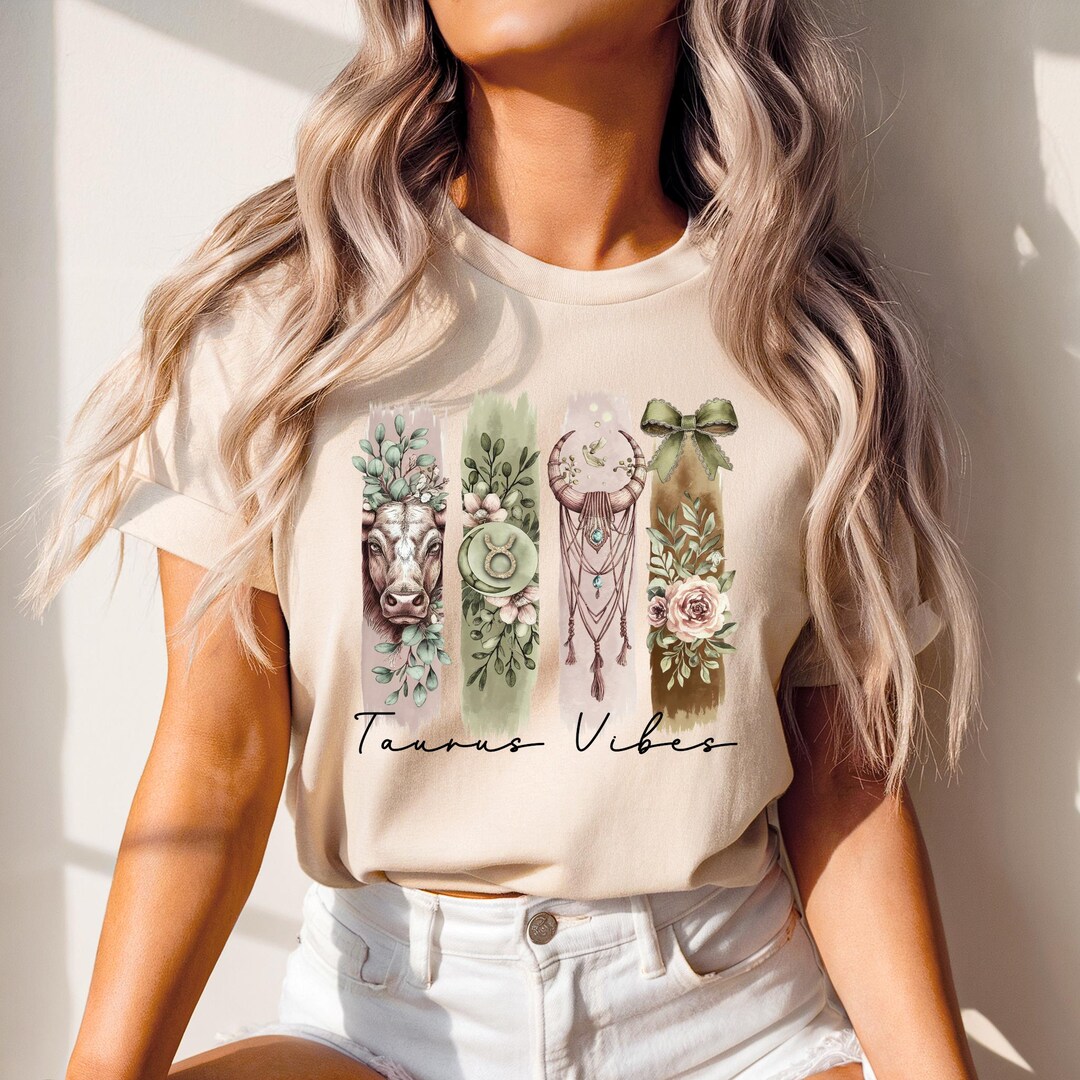 Taurus Shirt Women Astrology T-shirt Taurus Gifts April May Birthday ...