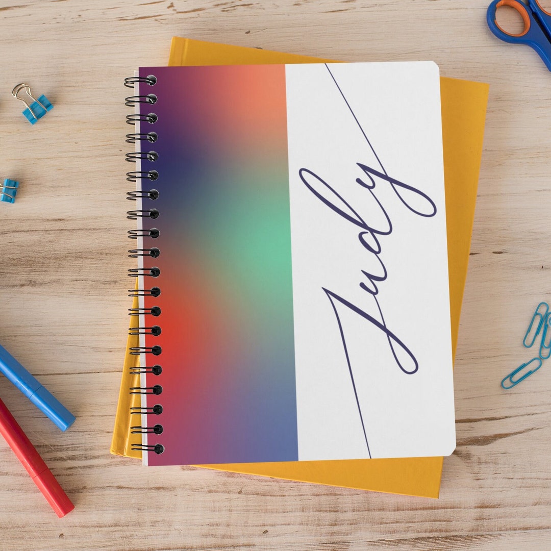 Custom Name Notebook, Custom Notebook Spiral, Personalized Notebook ...