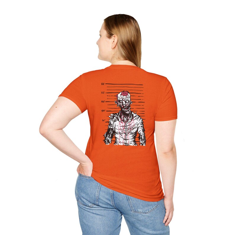 Zombie Mugshot T-shirt – Funny Halloween Zombie Tee – Undead Police ...