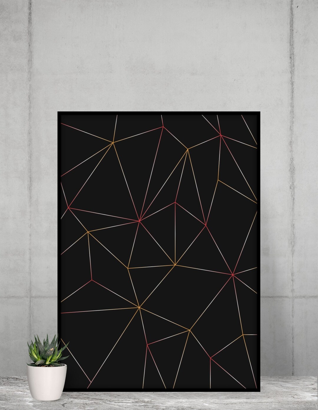 Black Poster Print, Black Wall Art, Night Sky Poster Art, Night Poster ...