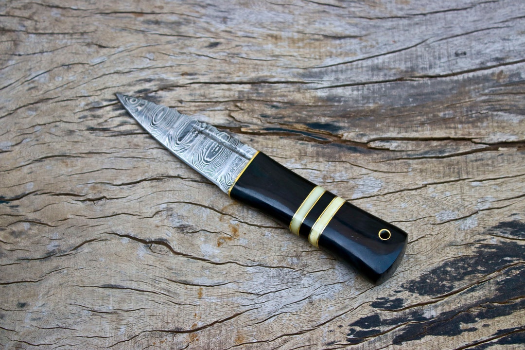 8 Inches Celtic Scottish Genuine Damascus Sgian Dubh Dirk Knife - Etsy