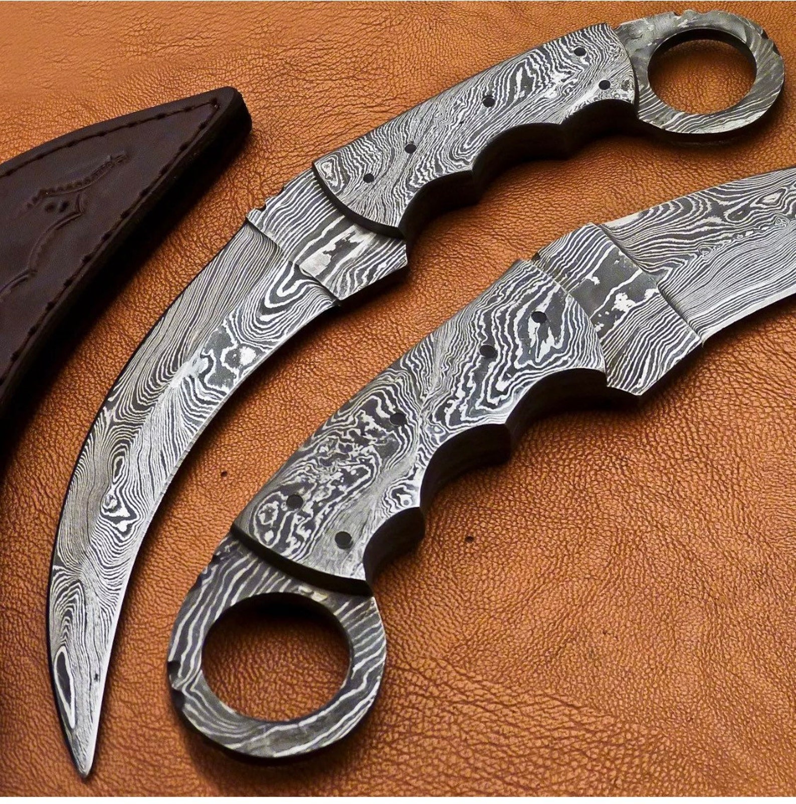 Beautiful Handmade Masks Steel Knife Handle Made of Damacus - Etsy