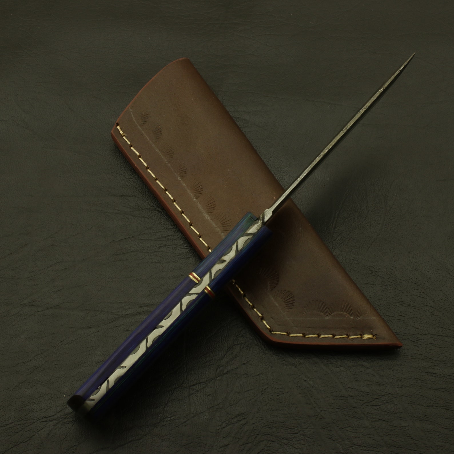 Damascus Tanto Knife Handmade Damascus Steel Hunting Knife - Etsy