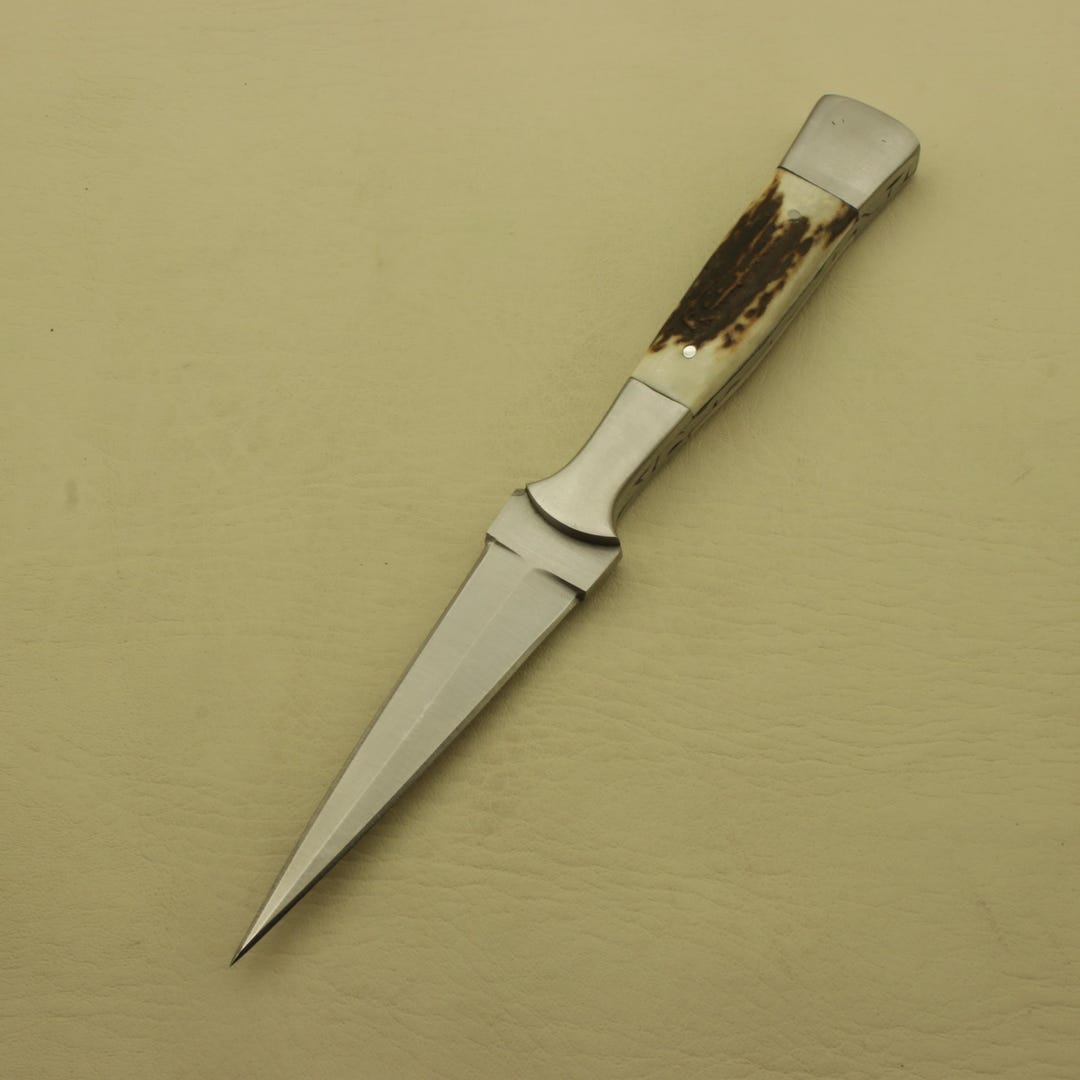 Custom Hand Forged D2 Steel Hunting Camping Knife Fix Blade Knife ...