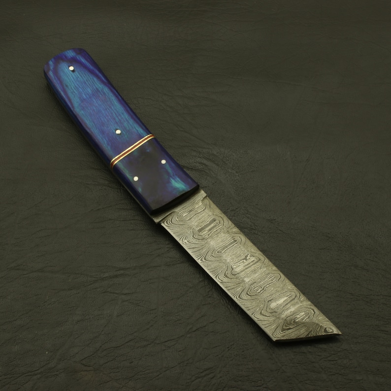 Damascus Tanto Knife Handmade Damascus Steel Hunting Knife - Etsy