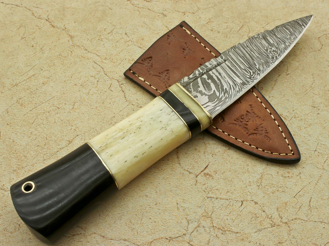 Custom Hand Forged Damascus Steel Dagger Knifesheath - Etsy