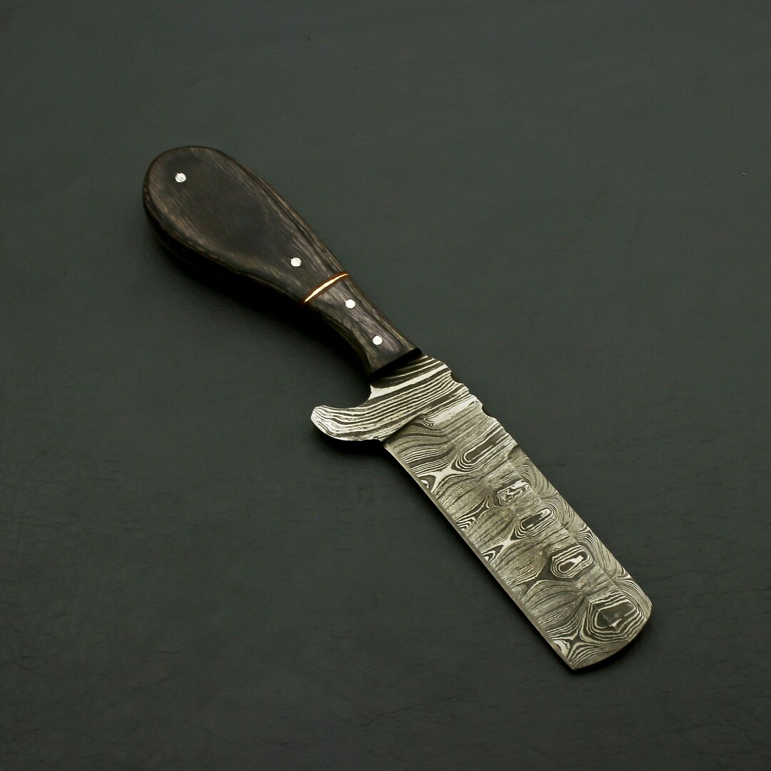 Custom Handforged Beautiful Damascus Steel Knife Hunting Camping Boot ...
