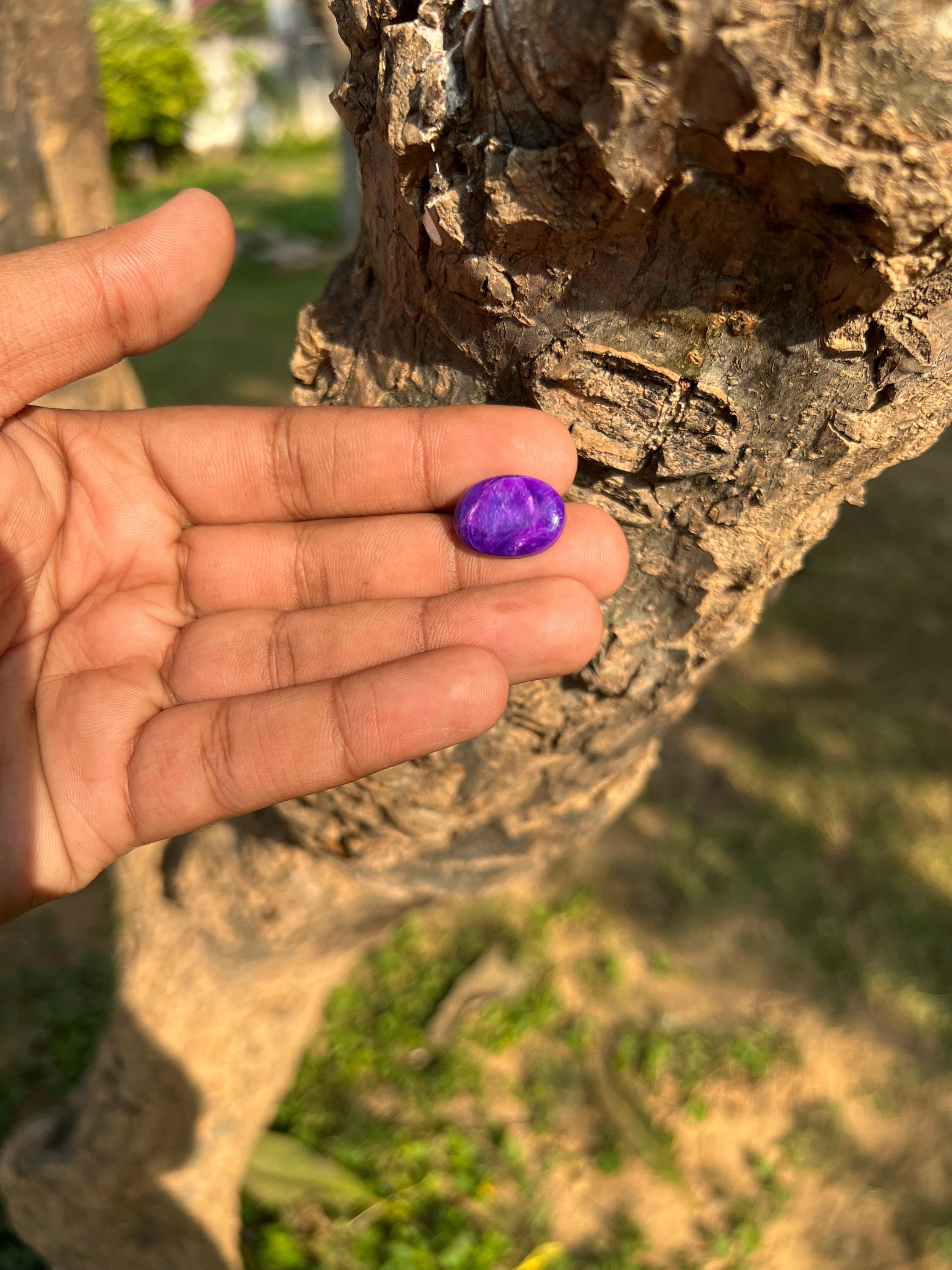 Rare Purple Sugilite Cabochon: Natural Crystal Stone ( 19x14.mm, 10.ct ...