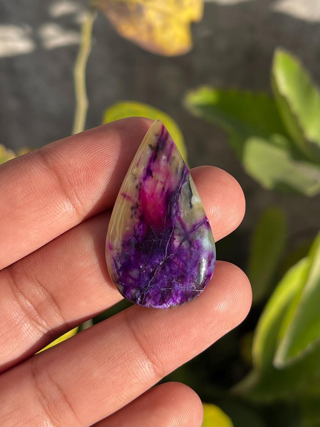 Rare Sugilite Cabochon: Sugilite Stone (38x22.mm,36.ct) - Etsy