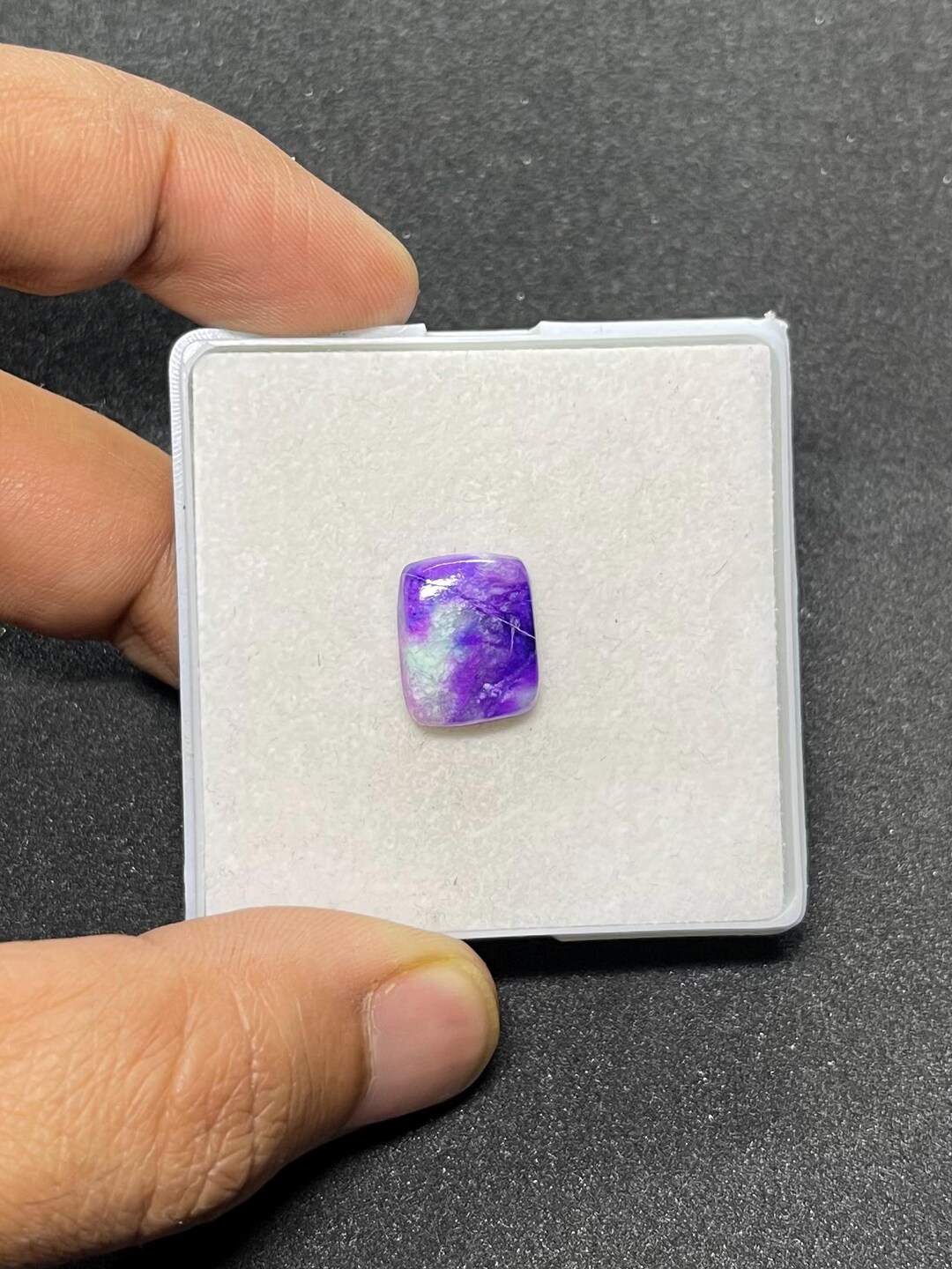 Purple Sugilite Cabochon: Natural Crystal Stone ( 14x11.mm, 6.20.ct) - Etsy
