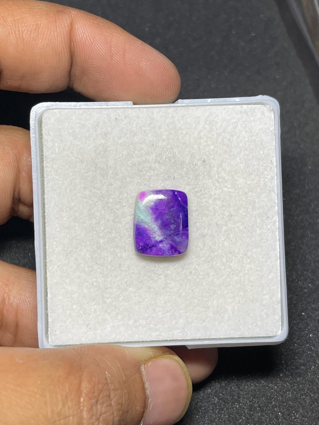 Purple Sugilite Cabochon: Natural Crystal Stone ( 14x11.mm, 6.ct) - Etsy