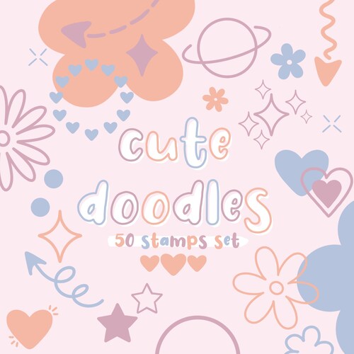 Procreate Stamps Brushes Floral Doodle Flower Brushes - Etsy