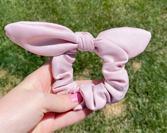 Pink Bow Scrunchie - Etsy