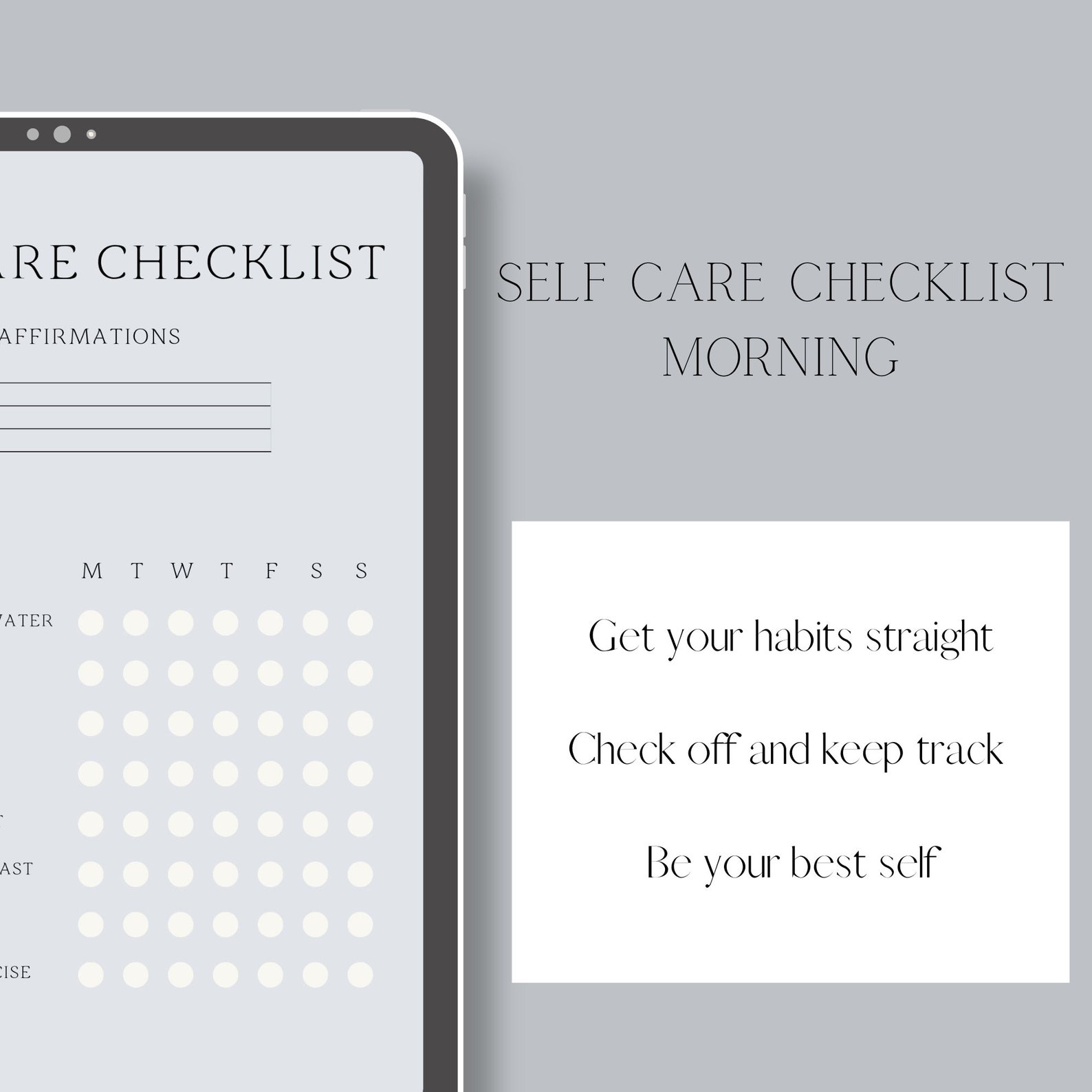 Simple Self-care Checklist: A Minimalist's Guide to Nurturing Your Well ...