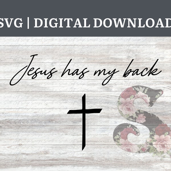Jesus Has ,my Back Svg - Etsy