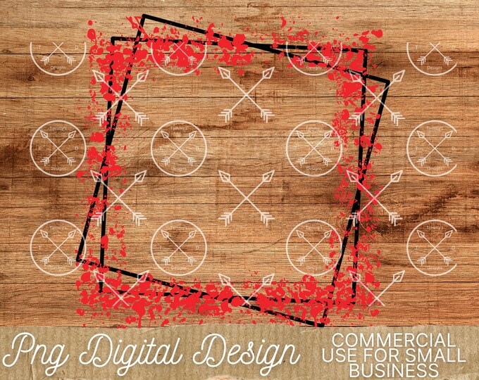 Blood Splatter Frame Digital Download Clipart, Png, Image Download ...