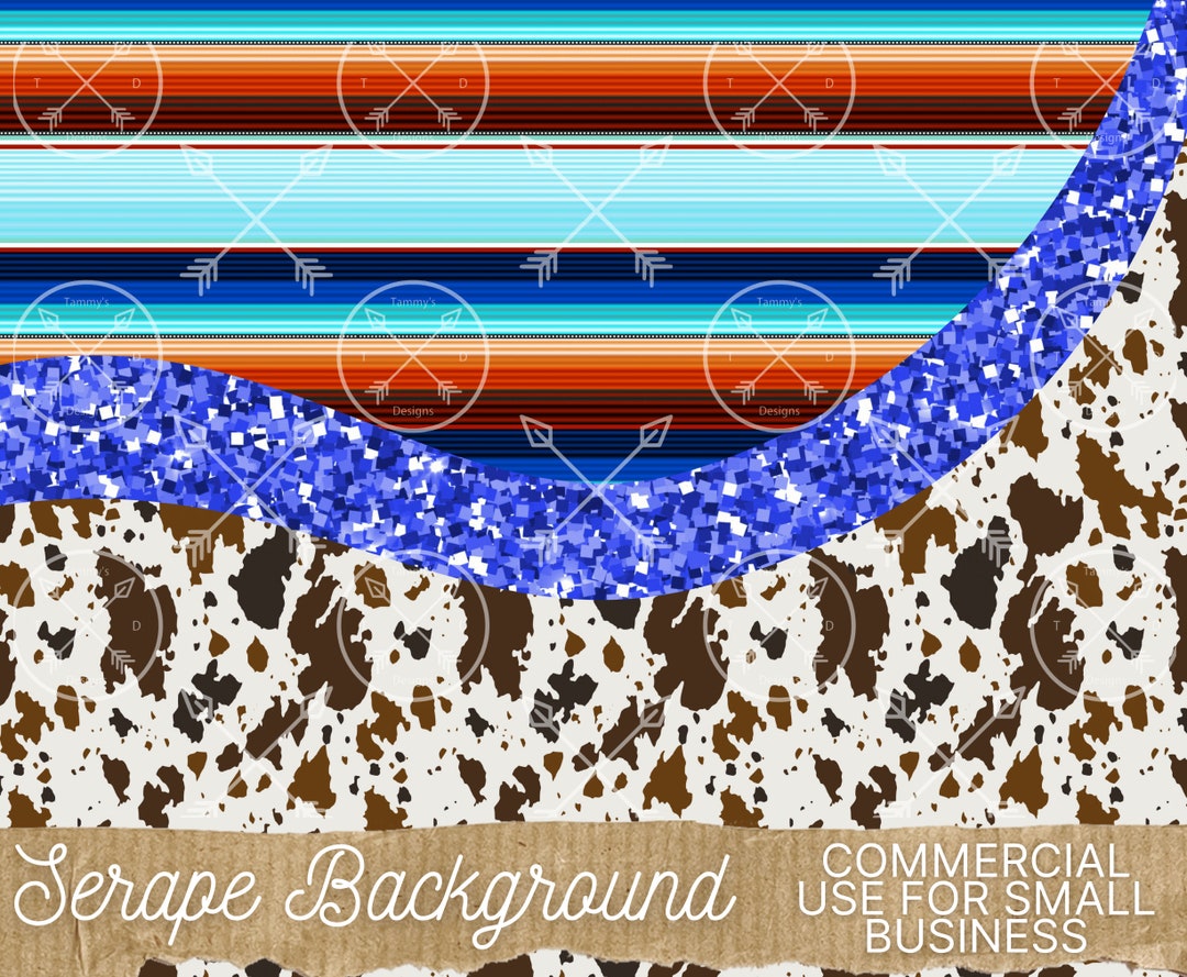 Cowprint Serape Glitter Background Clipart, Png, Image Download ...