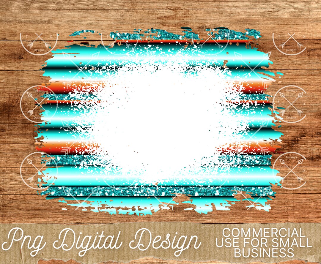 Bleach Effect Serape Glitter Frame Clipart, Png, Image Download ...