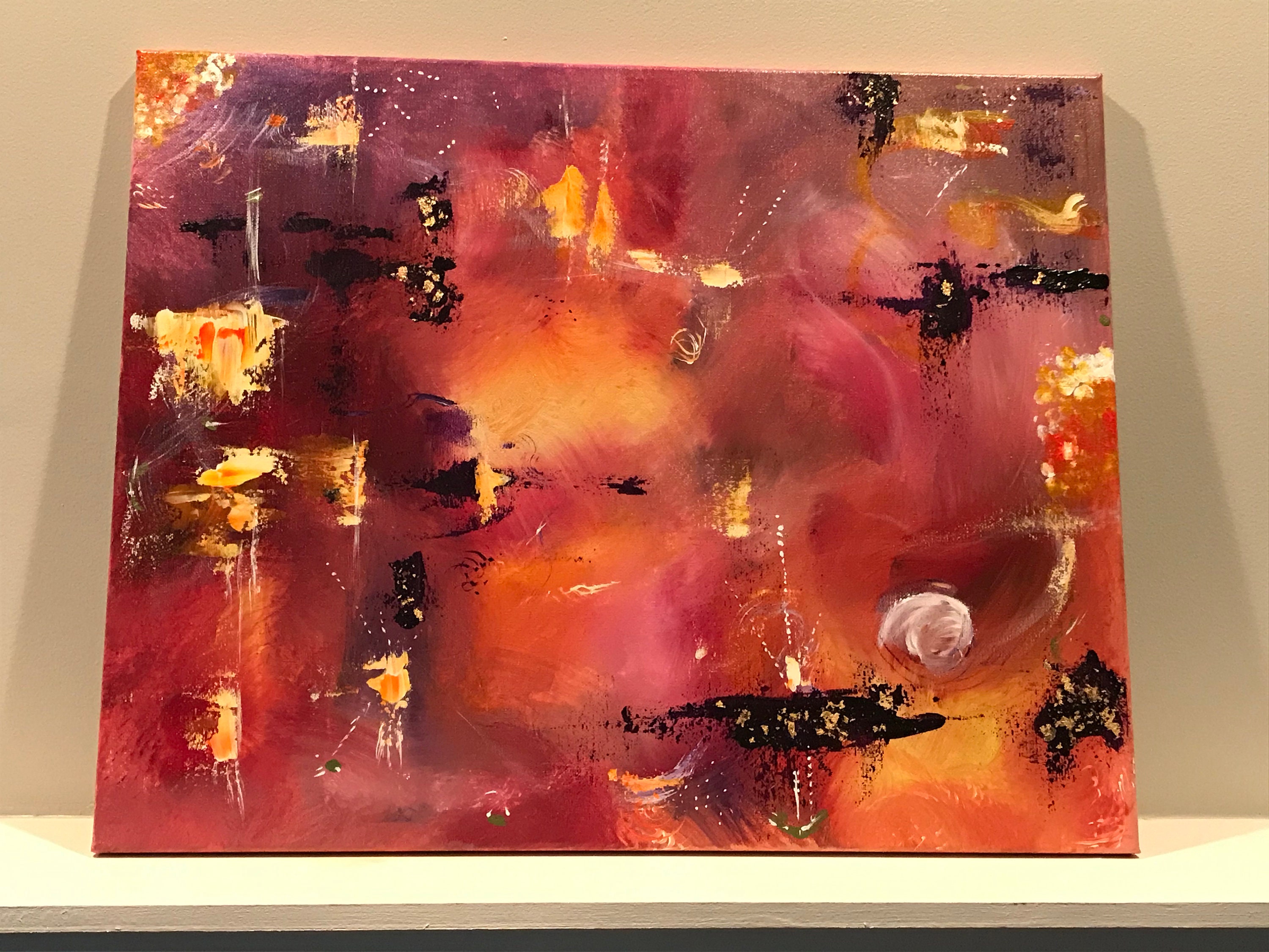 Emotional Vibrant Abstract Acrylic Art on Stretched Canvas | Etsy