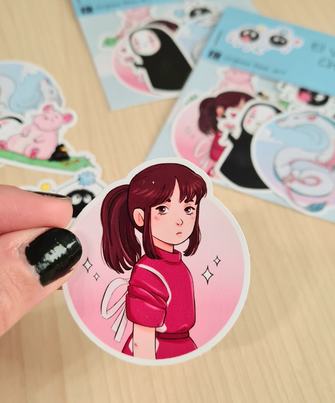 Spirited Stickers - 5 Stickers Pack - Animated Film Inspired - Etsy