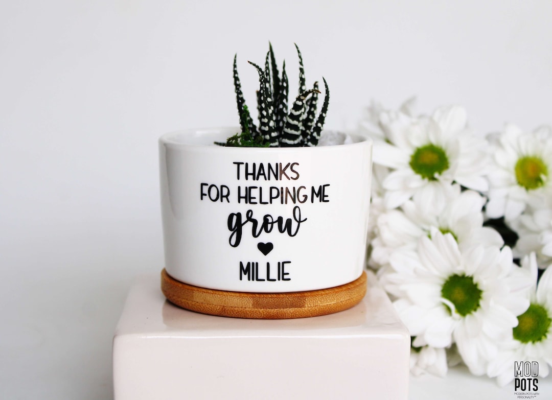 Thanks for Helping Me Grow | Daycare Gift | Teacher Gifts | Babysitter ...