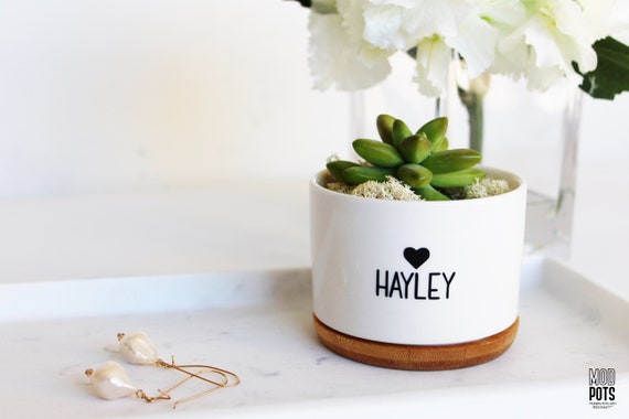 Personalized Name Pot Custom Planter Personalized Gift Name | Etsy
