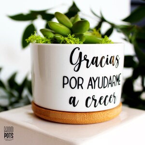 Gracias Por Ayudarme a Crecer | Nanny Gift | Daycare Gift | Thank You for Helping Me Grow | Gift ...