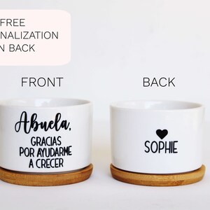 Abuela Gracias Por Ayudarme a Crecer | Grandma Thank You for Helping Me Grow | Abuela Gift ...