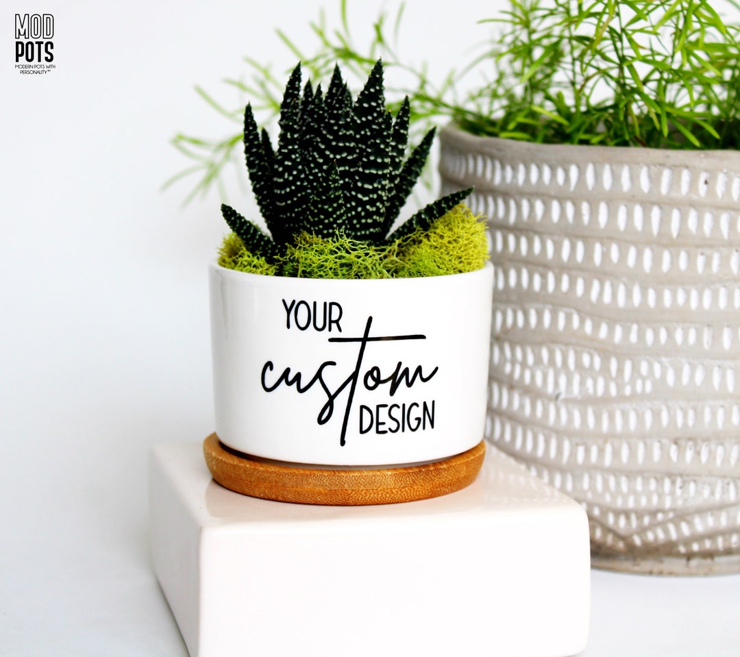 Custom Pot | Custom Plant Pot | Custom Planter | Personalized Planter ...