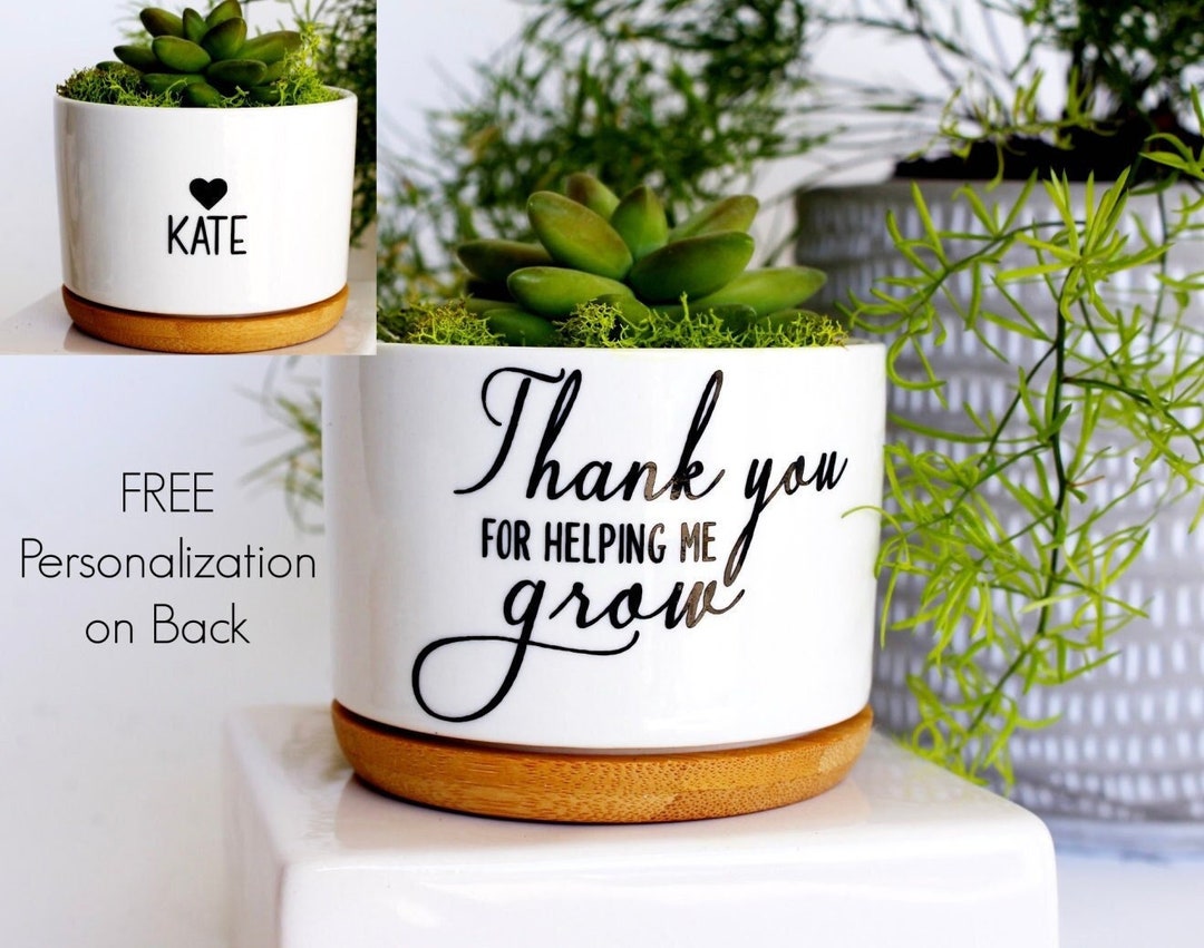 Thank You for Helping Me Grow | Teacher Gifts | Teacher Appreciation ...