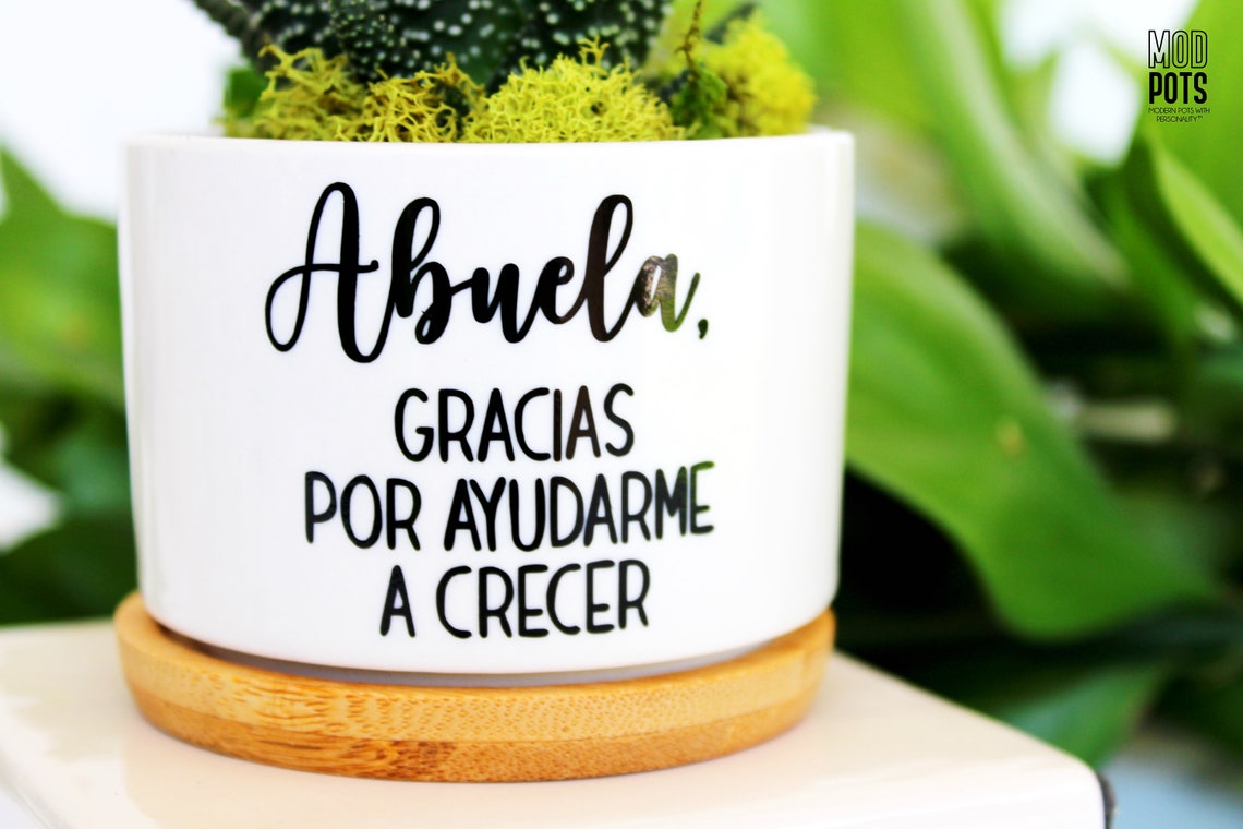 Abuela Gracias Por Ayudarme a Crecer Grandma Thank You for - Etsy