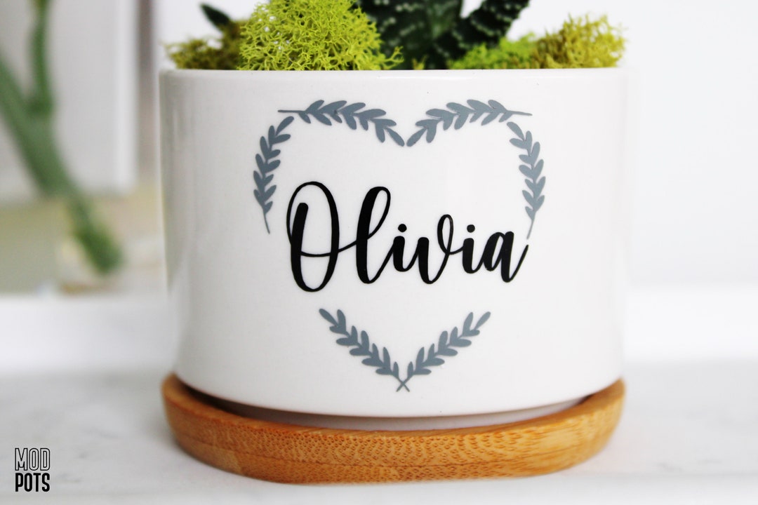 Custom Plant Pot | Personalized Flower Pot | Personalized Pot | Custom ...
