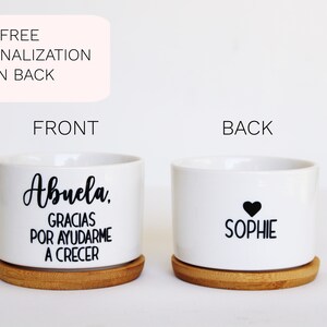 Abuela Gracias Por Ayudarme a Crecer Grandma Thank You for - Etsy