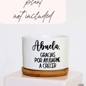 Abuela Gracias Por Ayudarme a Crecer | Grandma Thank You for Helping Me Grow | Abuela Gift ...