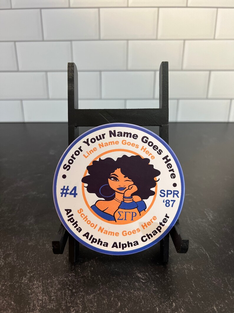 Custom Sorority Greek Line Coasters - Etsy