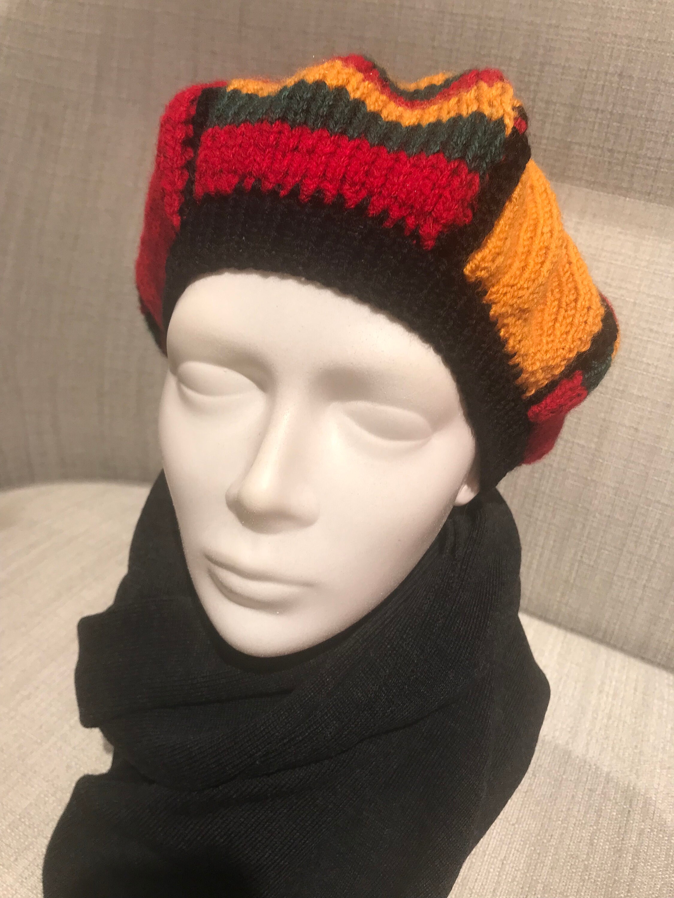 Colors of Lithuanian Flag Yellow, Green, Red Slouchy Hat for Creativ ...