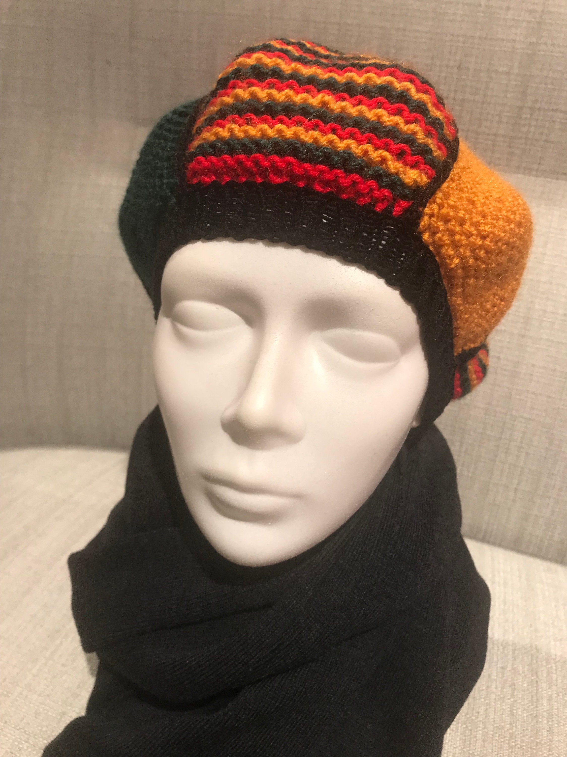 Colors of Lithuanian Flag Yellow, Green, Red Slouchy Hat for Creativ ...