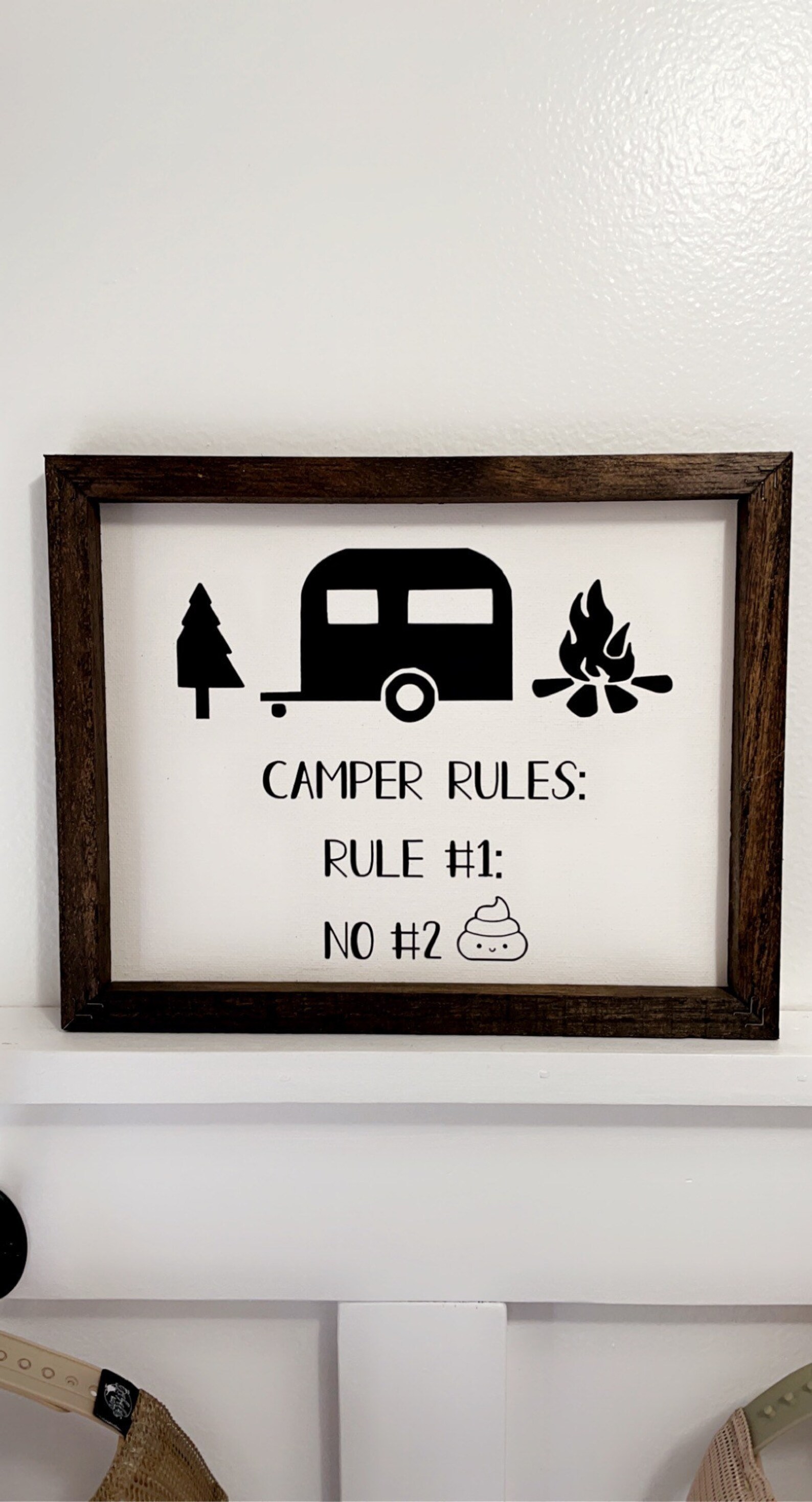 Camper rules sign no pooping sign funny camping sign funny | Etsy