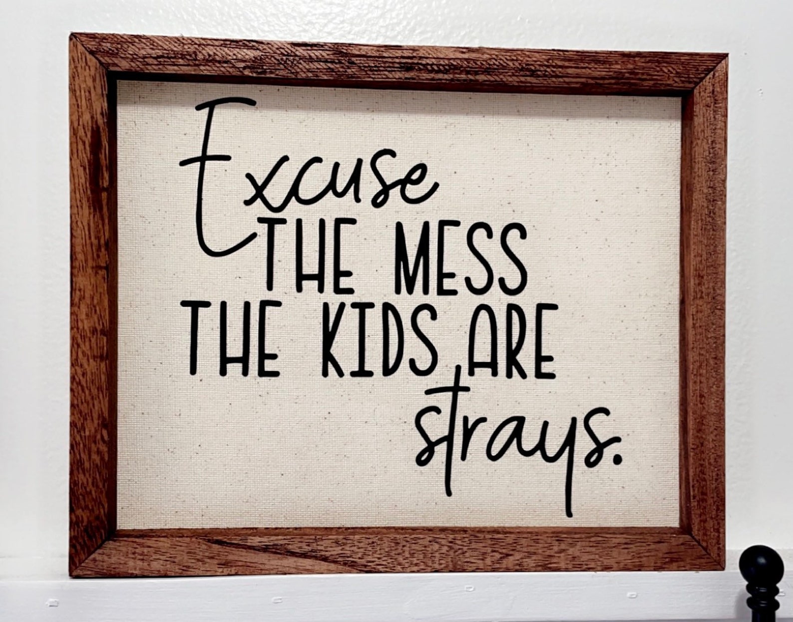 Please excuse the mess signs messy kid signs the kids are | Etsy