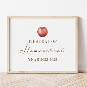 Editable First Day of Homeschool INSTANT DOWNLOAD - Etsy