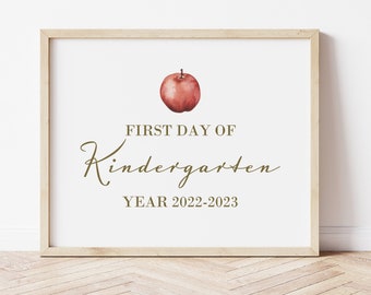 First Day of School Sign Printable Digital Download First Day of School ...