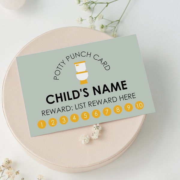 Punch Chart for Children - Etsy