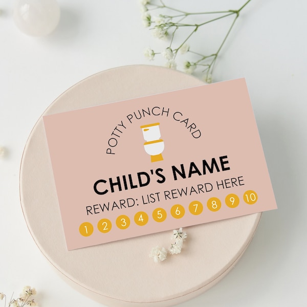 Punch Chart for Children - Etsy