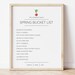 EDITABLE Spring Bucket List Printable - INSTANT DOWNLOAD - You ...