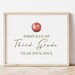 Editable First Day of Third Grade Sign Printable - INSTANT DOWNLOAD ...