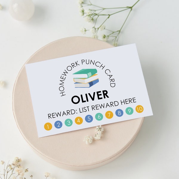 Punch Chart for Children - Etsy