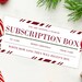 Christmas Subscription Box Gift Certificate INSTANT DOWNLOAD EDITABLE ...